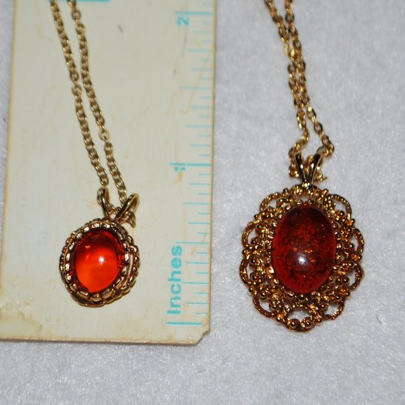 Jewelry | Two Pretty Amber Necklaces | Poshmark